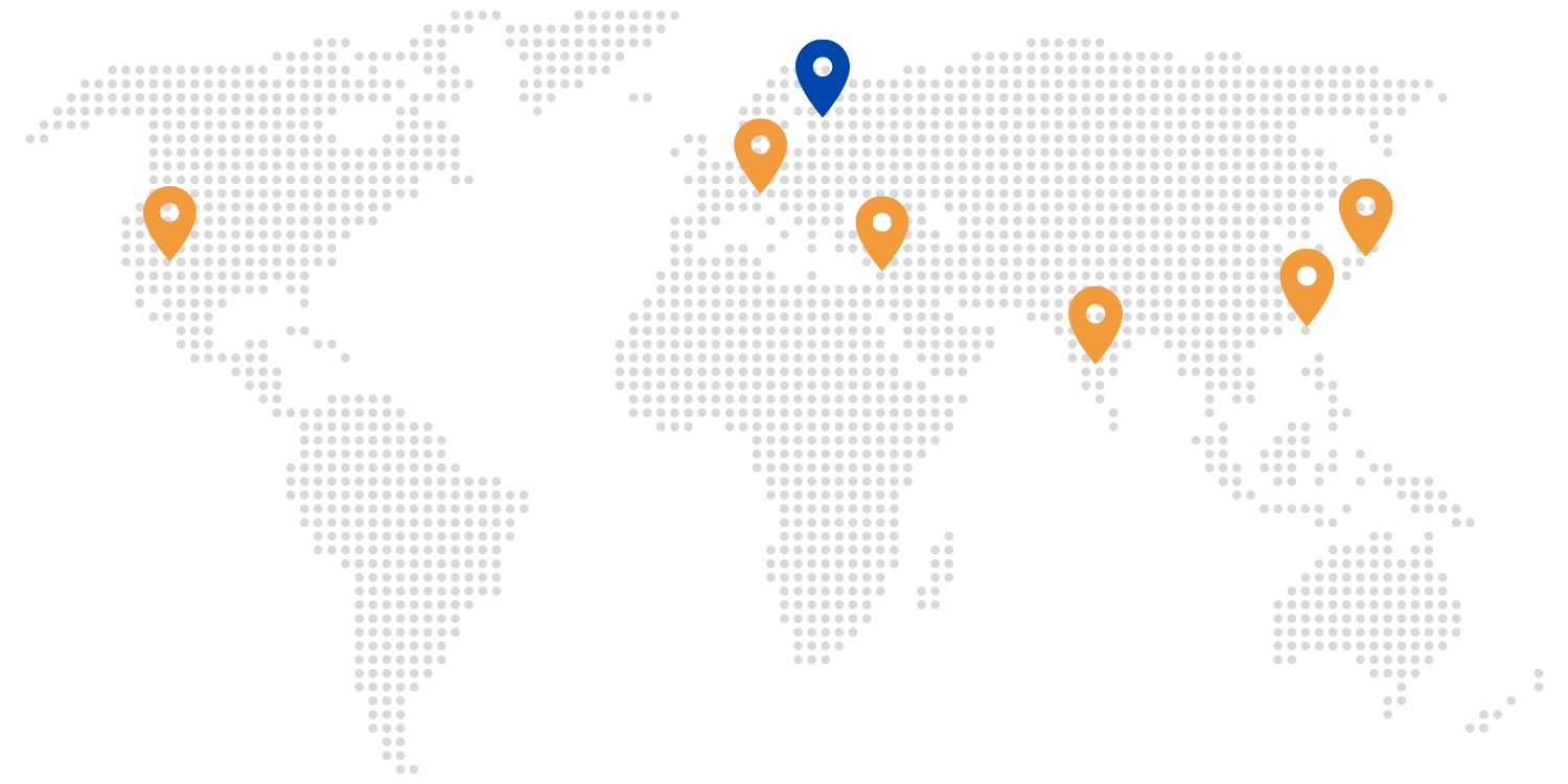 Sales network - Regional and partner sales - Xiphera