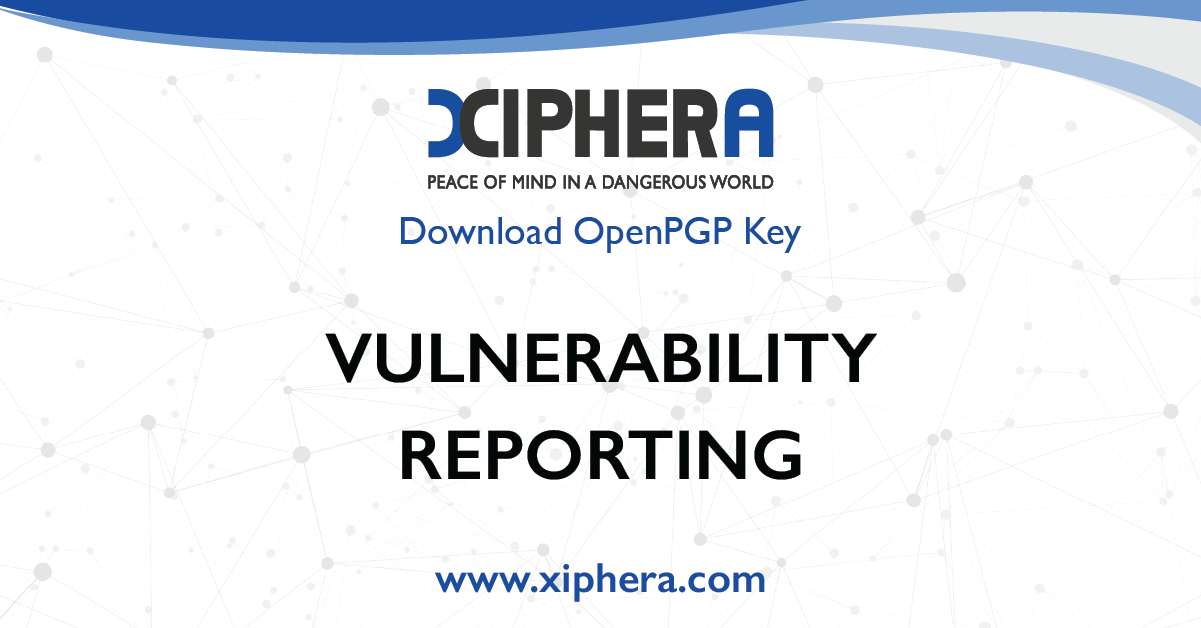Vulnerability Reporting - Xiphera