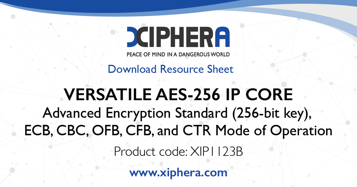 XIP1123B - Download resource sheet - Xiphera