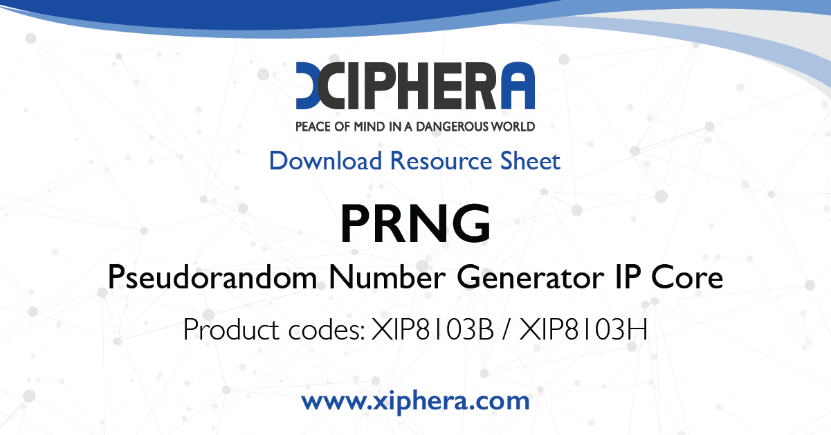 XIP8103 - Download resource sheet - Xiphera
